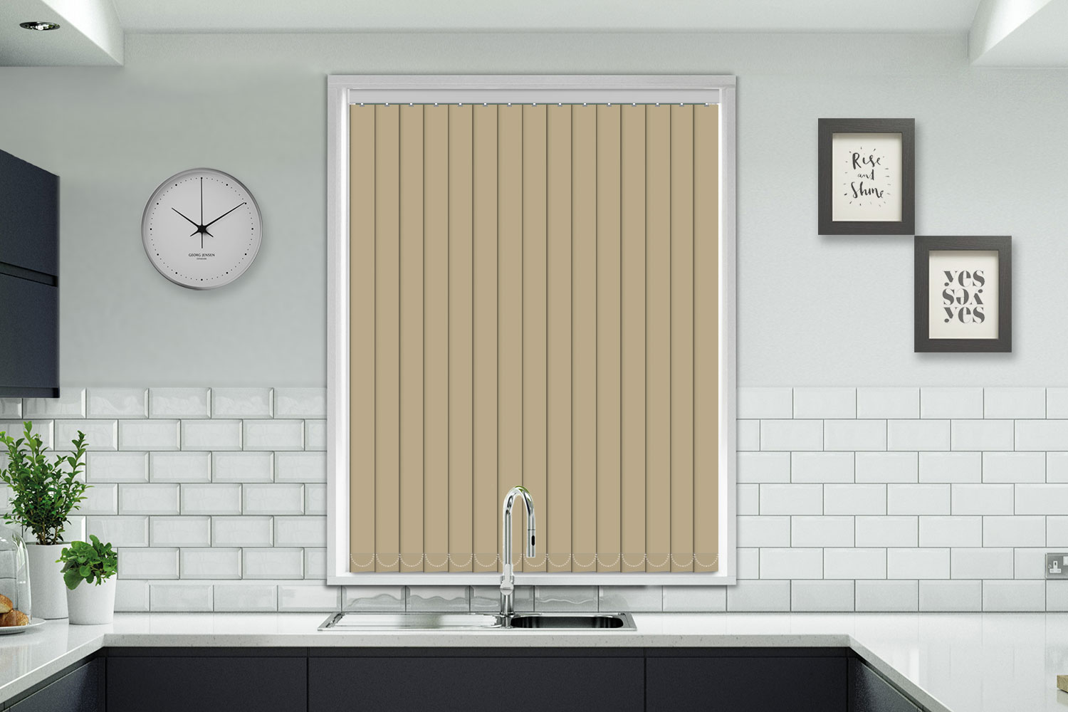 Beige Vertical Blind | Made to Measure Blinds | Best Buy Online