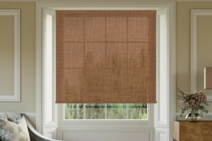 Beverly Rust Orange Woven Heavy Voile Roller Blind